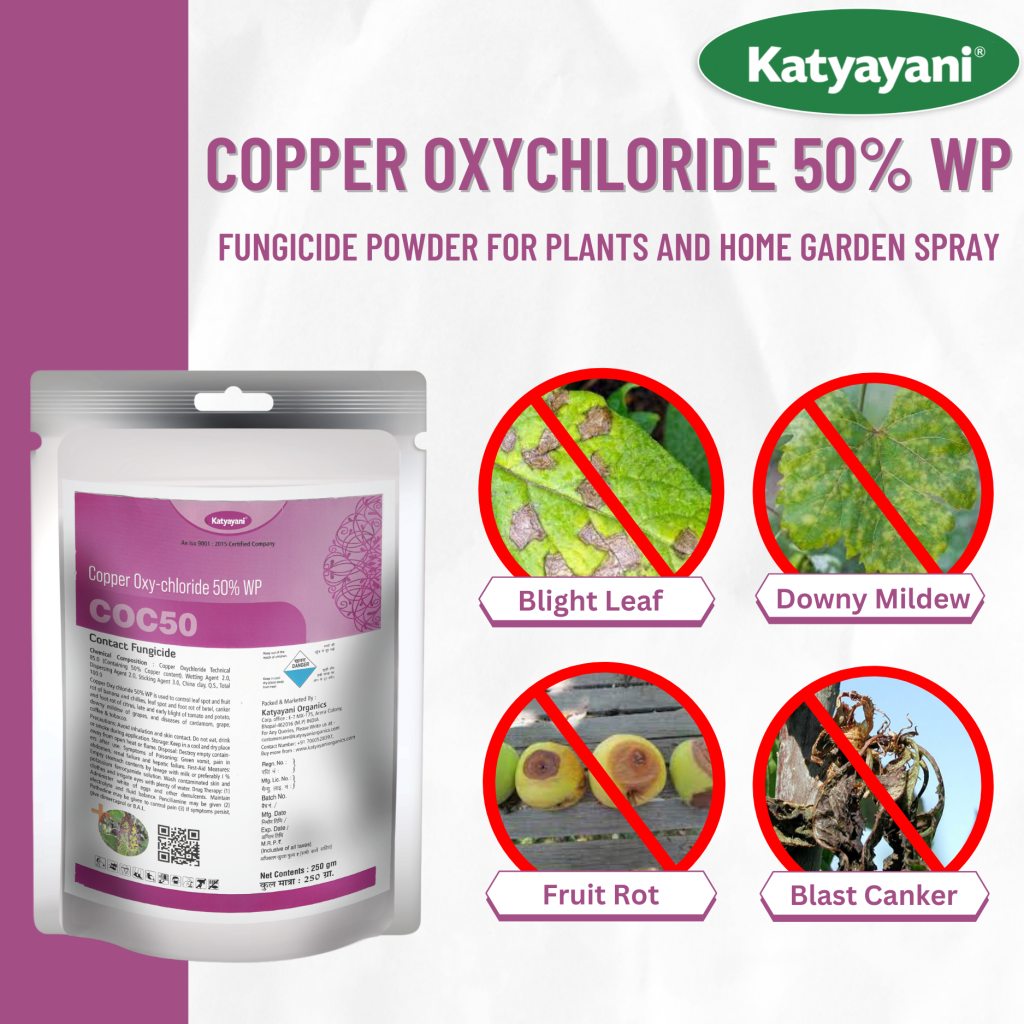 Copper oxychloride 50 % wp-COC50 – Katyayani Organics