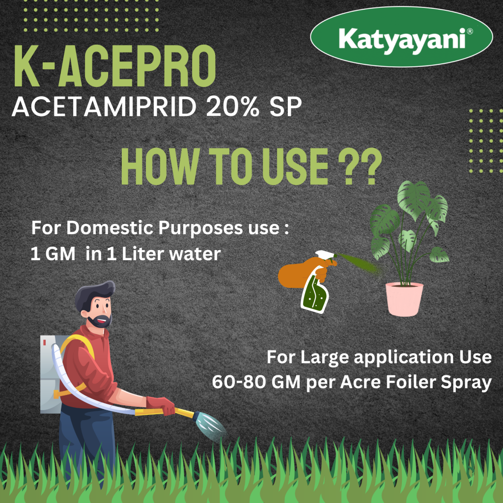 K – Acepro Acetamiprid 20 % SP Insecticide – Katyayani Organics