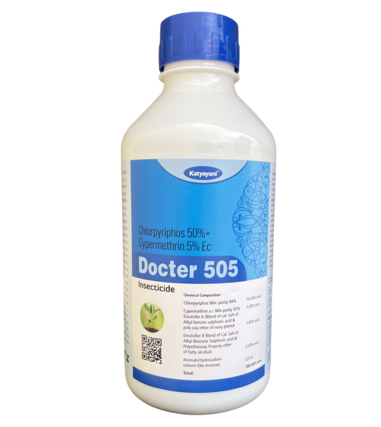 Chloropyriphos 50 % + cypermethrin 5 % EC – Docter 505 – Katyayani Organics