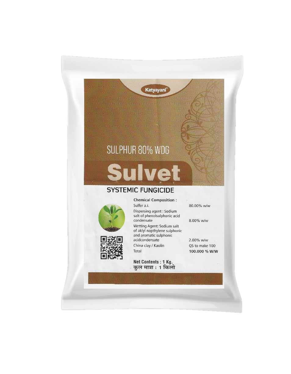 Sulphur 80 % wdg – SULVET – Katyayani Organics